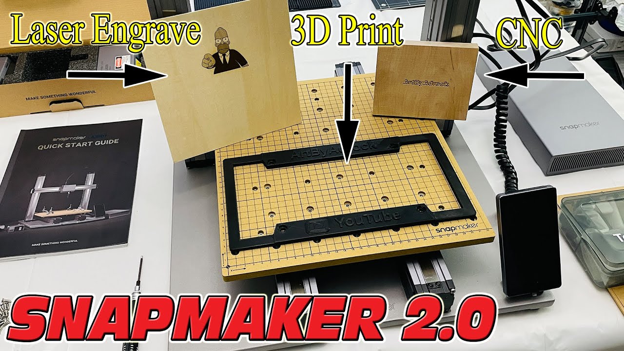 SnapMaker 2.0 A350T Modular 3D Printer - Setup | Testing | Honest ...