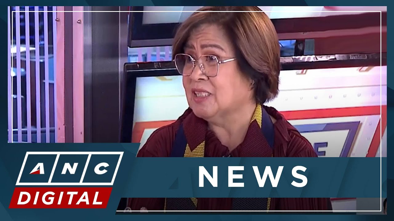 De Lima: I do not want to join politics for now | ANC - YouTube