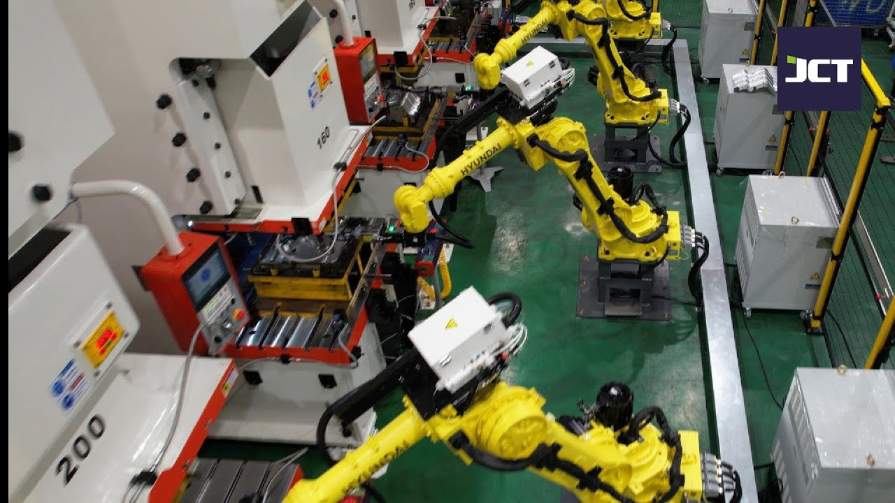 이게 아니면 몇명이나 있어야 되죠? 프레스 로봇 자동화 / Press robot machine tending - YouTube