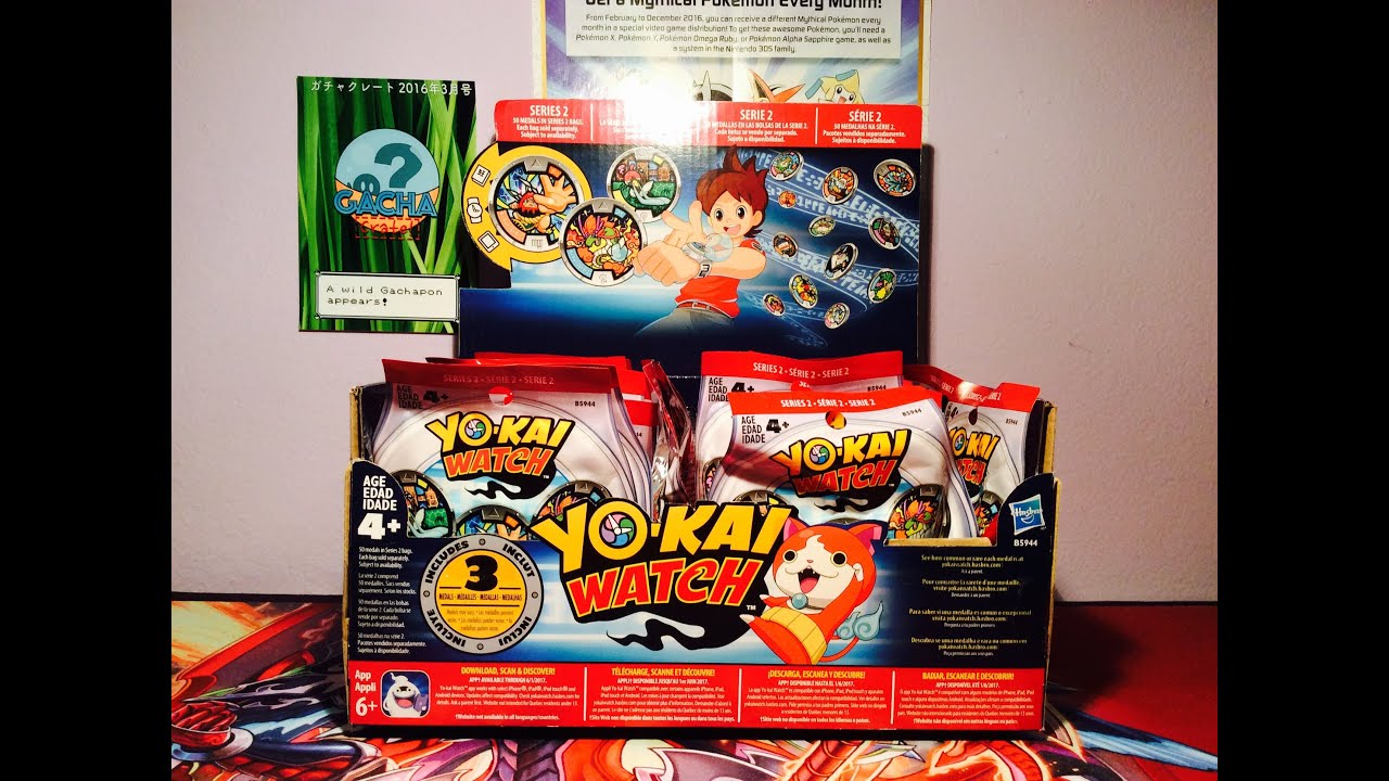Yo-Kai Watch Medal Series 2 Booster Box (24 Packs) Opening - YouTube