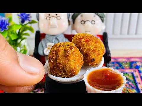 Mini Tuna Cutlet/ mini kitchen/Miniture food/Mini food/Real cooking/asmr/sri lanka