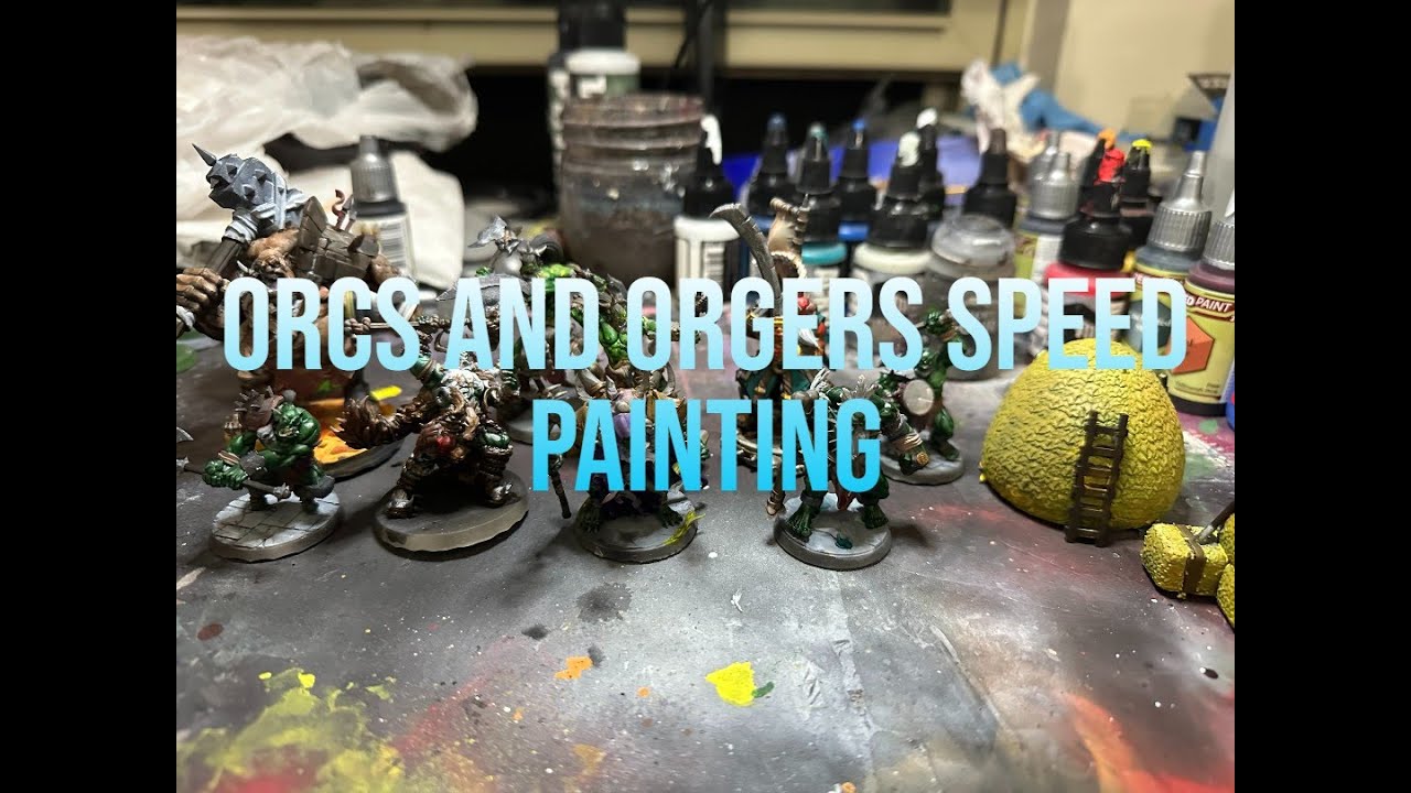 Orcs And Orgers Speed Painting - YouTube