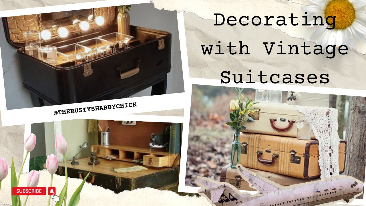 Decorating with Vintage Suitcases - YouTube