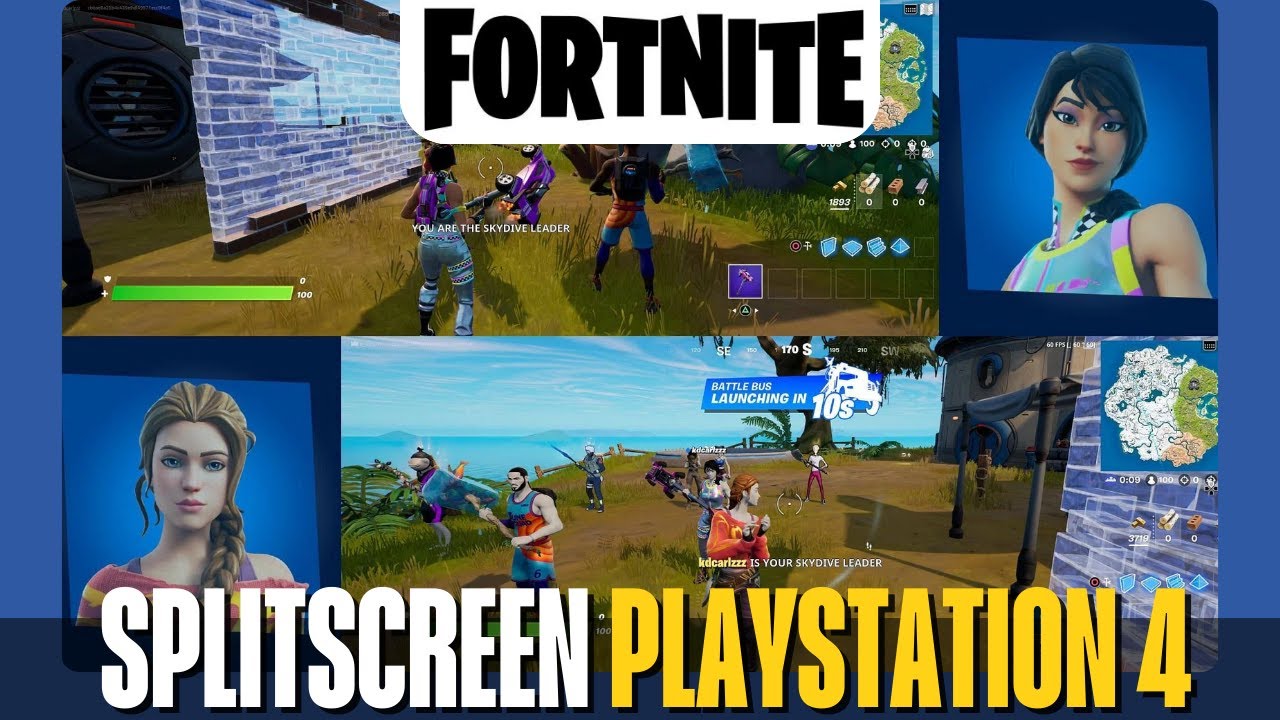 How to Play Fortnite SPLIT SCREEN on PS4 (2024) - YouTube