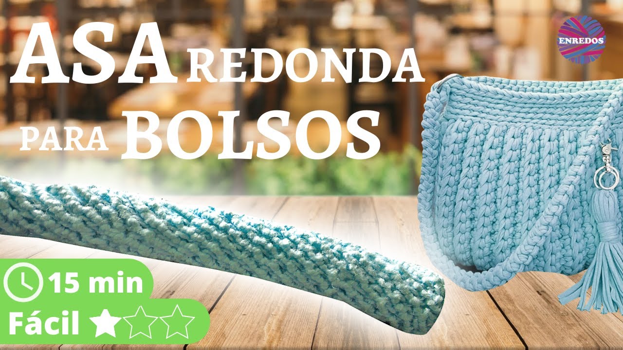 ASA REDONDA para BOLSO a CROCHET 👜 | PASO a PASO 🧶 - YouTube