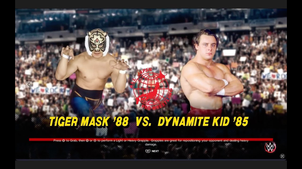 Tiger Mask vs Dynamite Kid - WWE 2K23 - YouTube