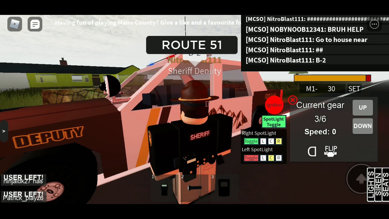 ROBLOX- MANO COUNTY- MCSO#1 - YouTube
