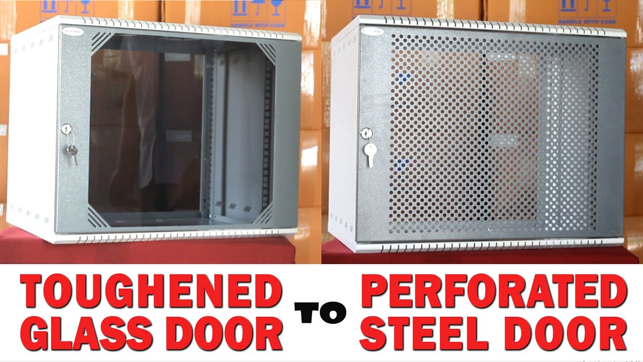 Change Glass Door to Perforated Door | MASS RACK - YouTube