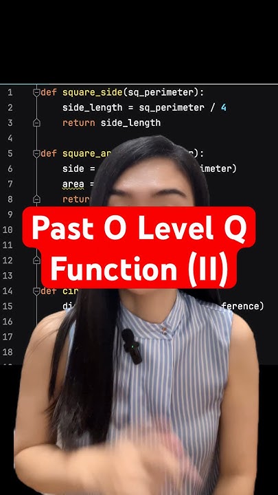 [Part 2] how to create functions using given functions #computing #olevel #coding #python - YouTube