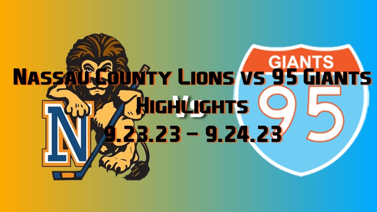 Nassau County Lions vs 95 Giants 14u Highlights - YouTube