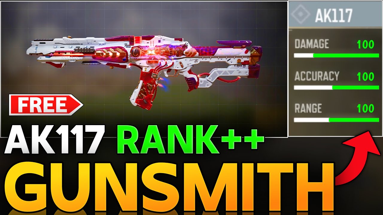 FINALLY IT'S HERE THE FREE MYTHIC AK 117 LAVA REMIX BEST GUNSMITH | AK ...