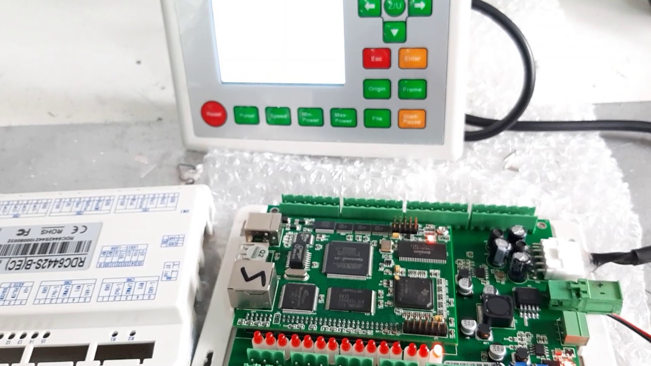 RDC6442S-B(CE) SISTEMA DE CONTROL DE GRABADOR LÁSER "SOFTWARE" - YouTube