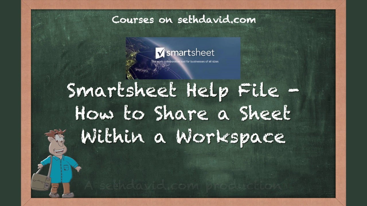 Smartsheet Help File - How to Share a Sheet Within a Workspace - YouTube