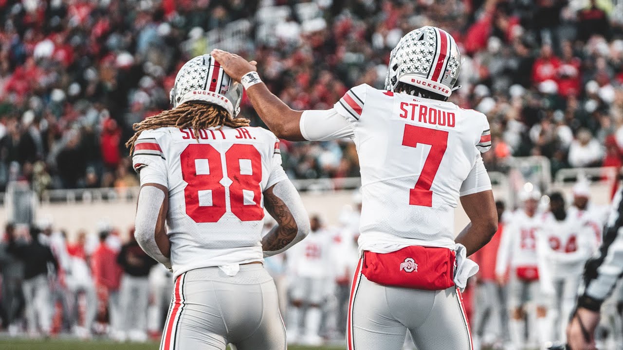Highlights: C.J. Stroud's 6 Touchdown Passes vs. Michigan State - YouTube