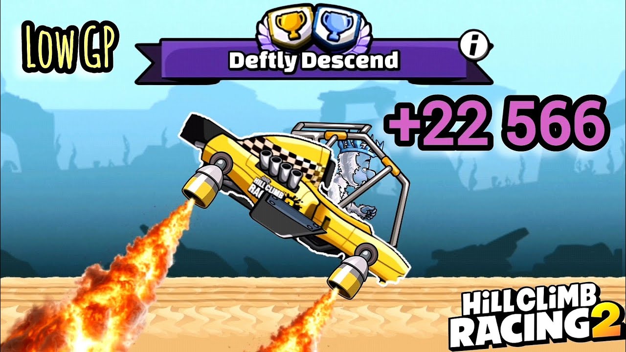 Deftly Descend ⤵️ +22 566 (Low GP) *New Team Event Hill Climb Racing 2 ...