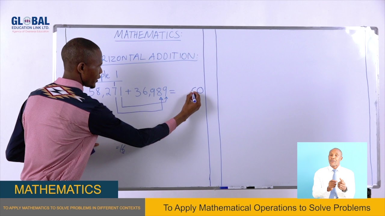 MATHS katika mada ndogo ya "To Apply Maths to solve problems..." kwa ...