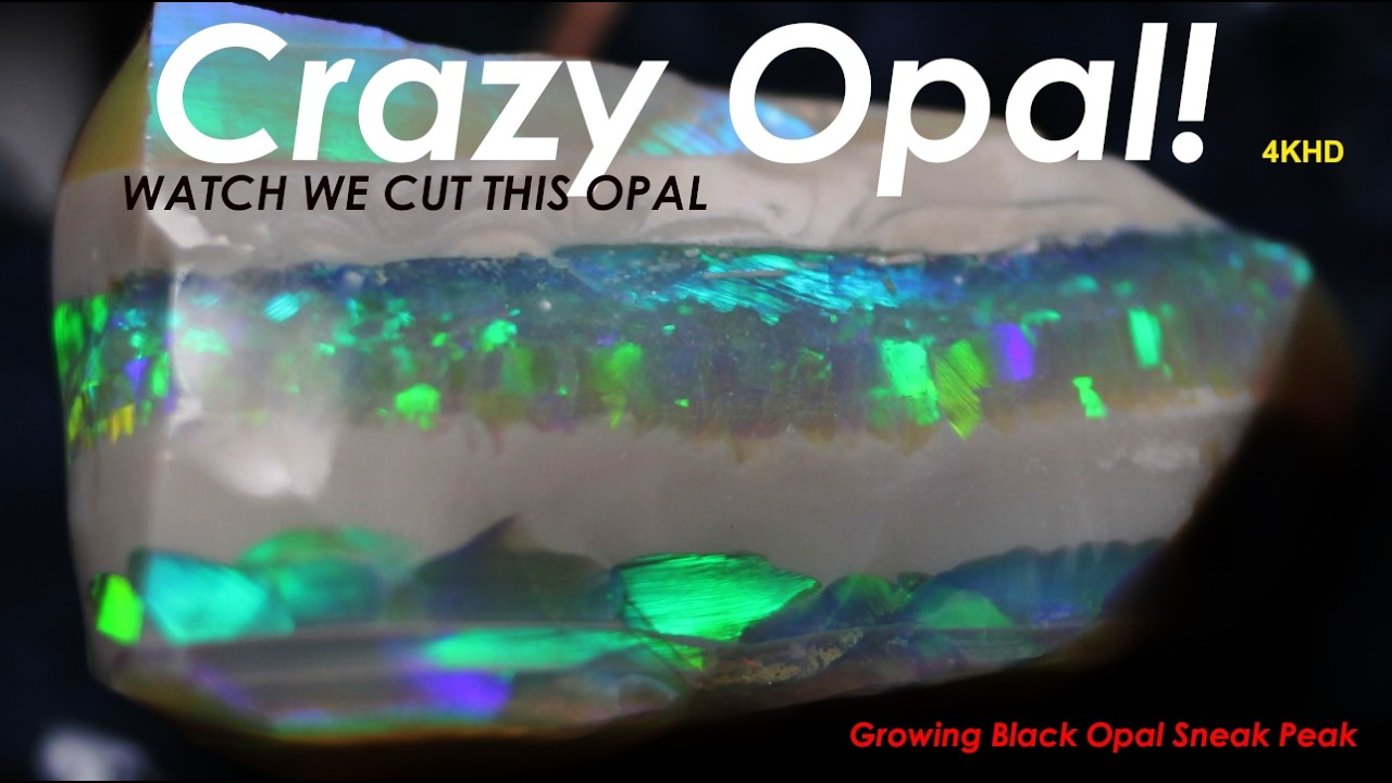 Crazy opal cutting 3 patterns revealed we had no idea black opal growing sneak peak - YouTube