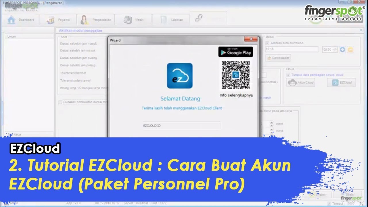 2. Tutorial EZCloud : Cara Buat Akun EZCloud dari Aplikasi Personnel ...