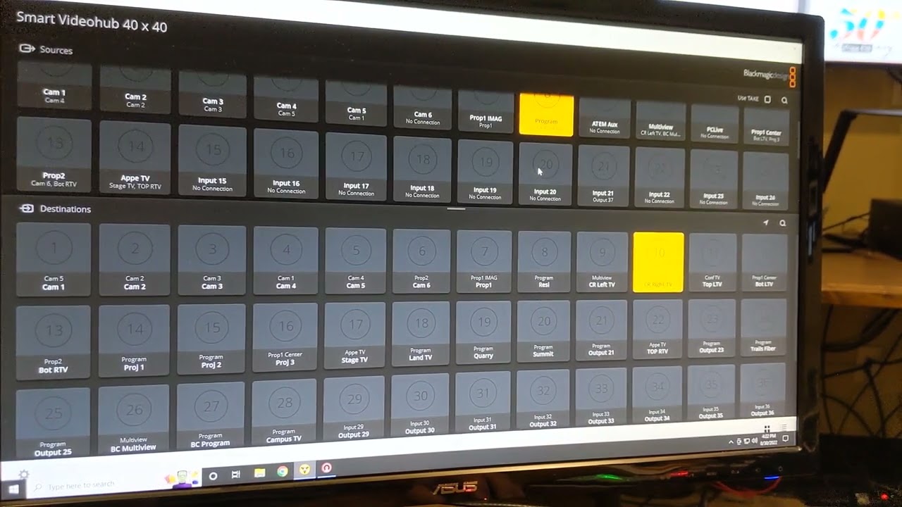 Blackmagic video router tutorial - YouTube