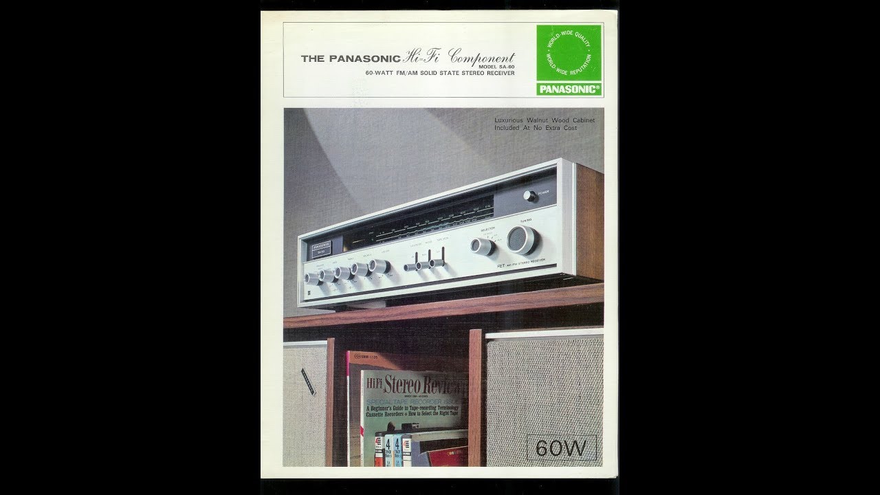 Retro-Tech: 1970 Panasonic SA-60 Hi-Fi Stereo Receiver - YouTube