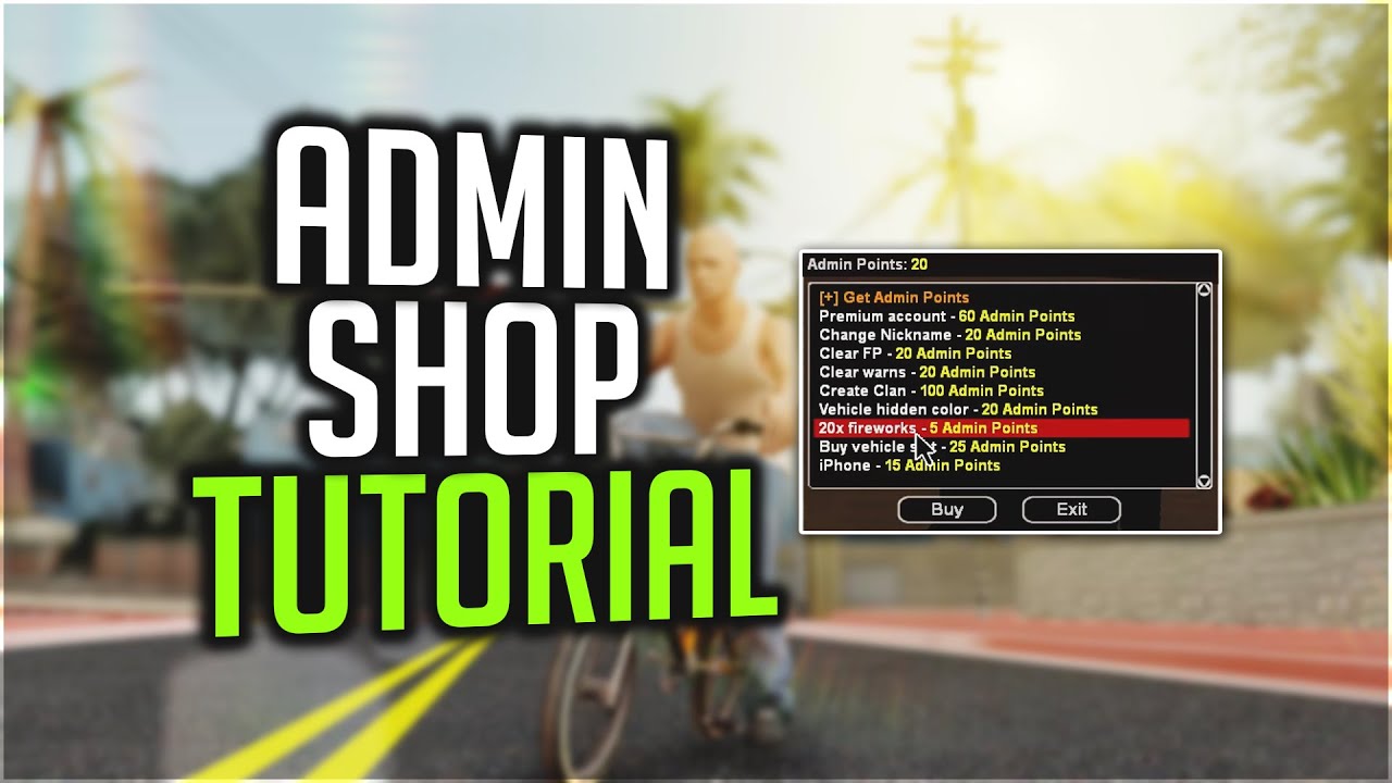 Admin Shop 39 Pawn Scripting Youtube