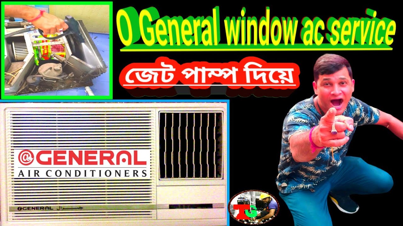 O General window ac service/jet pump ac servicing - YouTube