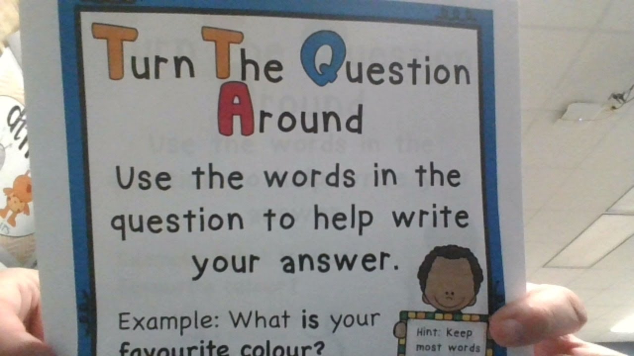 Writing - Turn the Question Around - YouTube