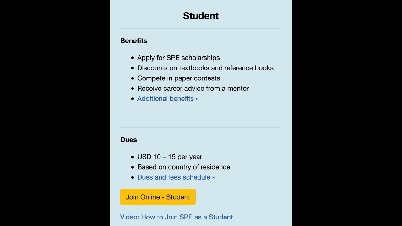 How to Join the Society of Petroleum Engineers (SPE) as a Student ...