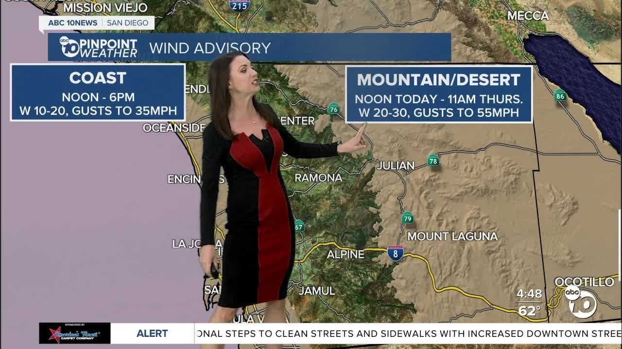 ABC 10News Pinpoint Weather with Meteorologist Megan Parry - YouTube