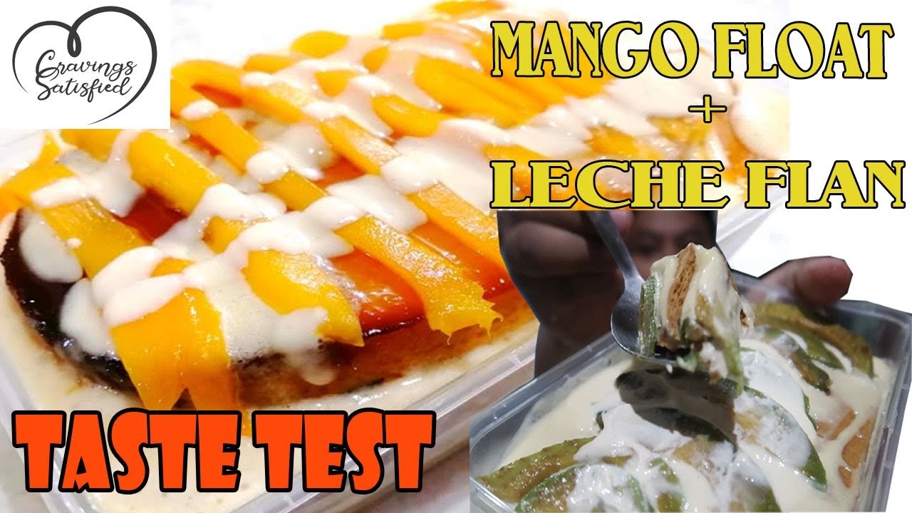 LECHE FLAN TOPPING NG MANGO FLOAT! MASARAP BA? | TammyKikoy Mukbang ...