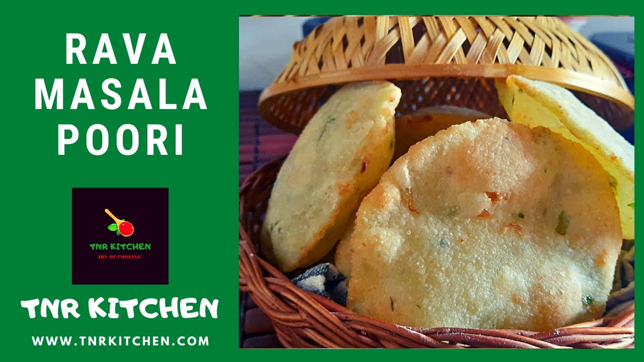 Rava Masala Poori | சுவையான ரவா பூரி | Sooji Semolina Poori | www ...