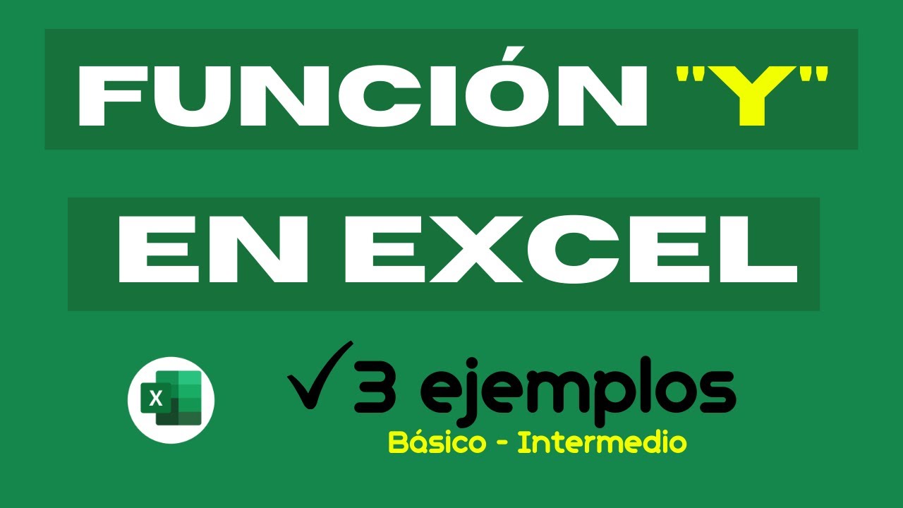 Funcion Y en Excel ( 3 ejercicios resueltos )🤔 - YouTube