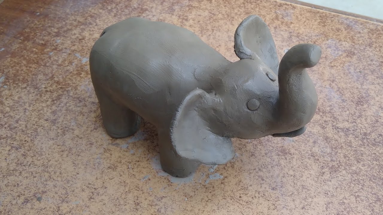 elephant statue making with soil - soil's elephant 🐘 - YouTube