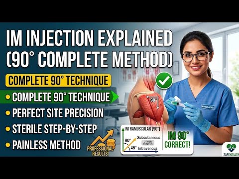 Buttock Injection Technique Step by Step | IM Injection in Gluteal Muscle / Safely Injection 