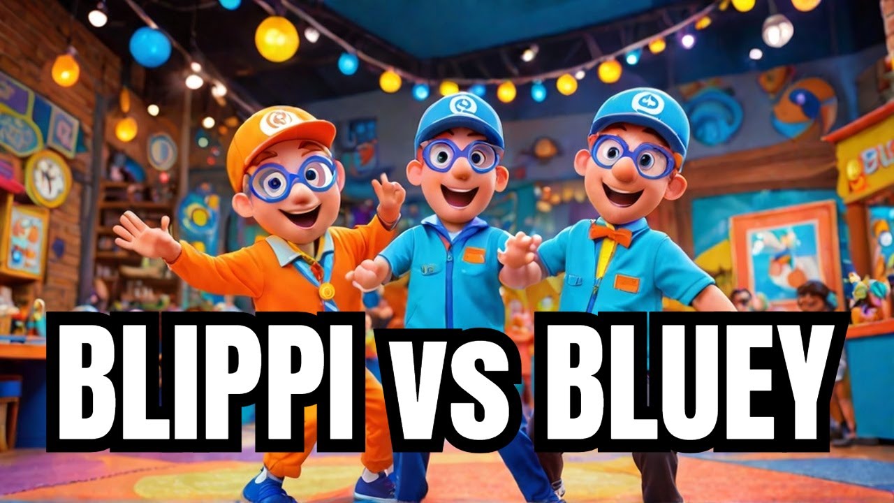 "Blippi vs. Bluey: Epic Dance-Off Showdown for Kids! Fun Songs, Moves ...