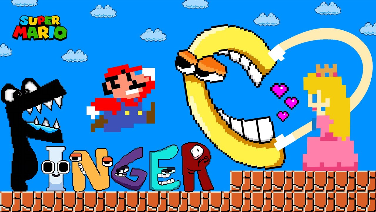 Super Mario & Alphabet Lore (A - Z...) Finger Heart - Mario Love Story ...