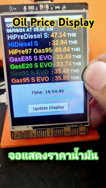 UNIHIKER : Oil Price Display Online #trending #python - YouTube