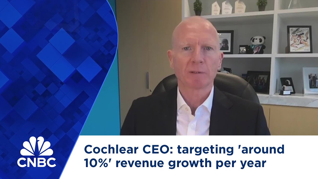 Cochlear CEO: targeting 'around 10%' revenue growth per year - YouTube