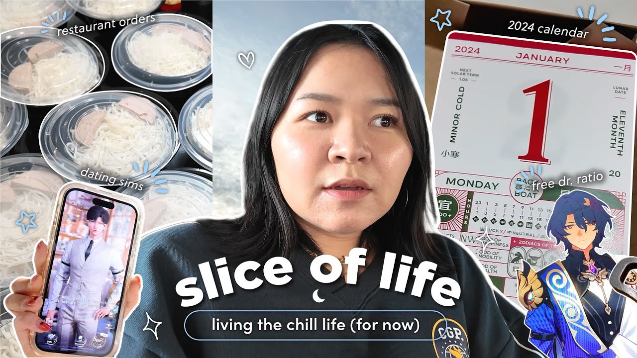 slice of life vlog | dating sims obsession, restaurant orders, chill ...