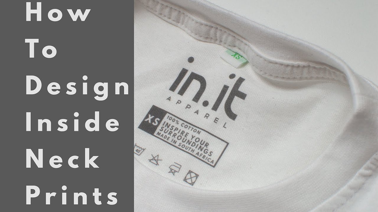 How To Design An Inside Neck Print - YouTube