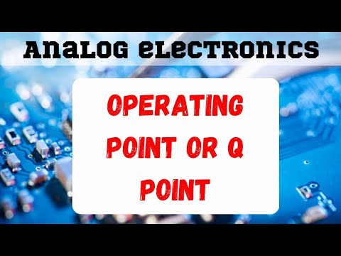 operating point||factor affecting the Q point||stability factor|| - YouTube