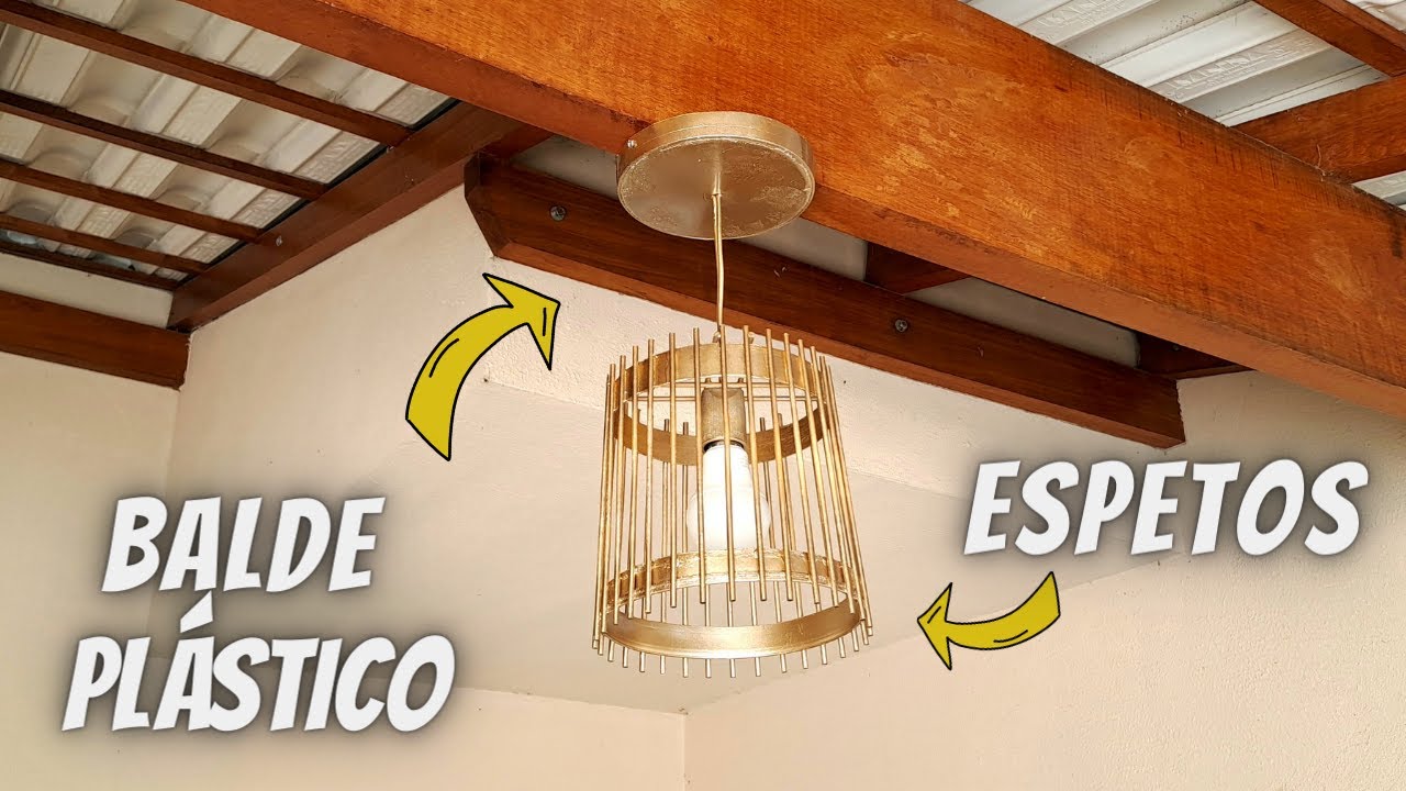 Ideia top para fazer e decorar a casa com essa luminária rustica sem ...
