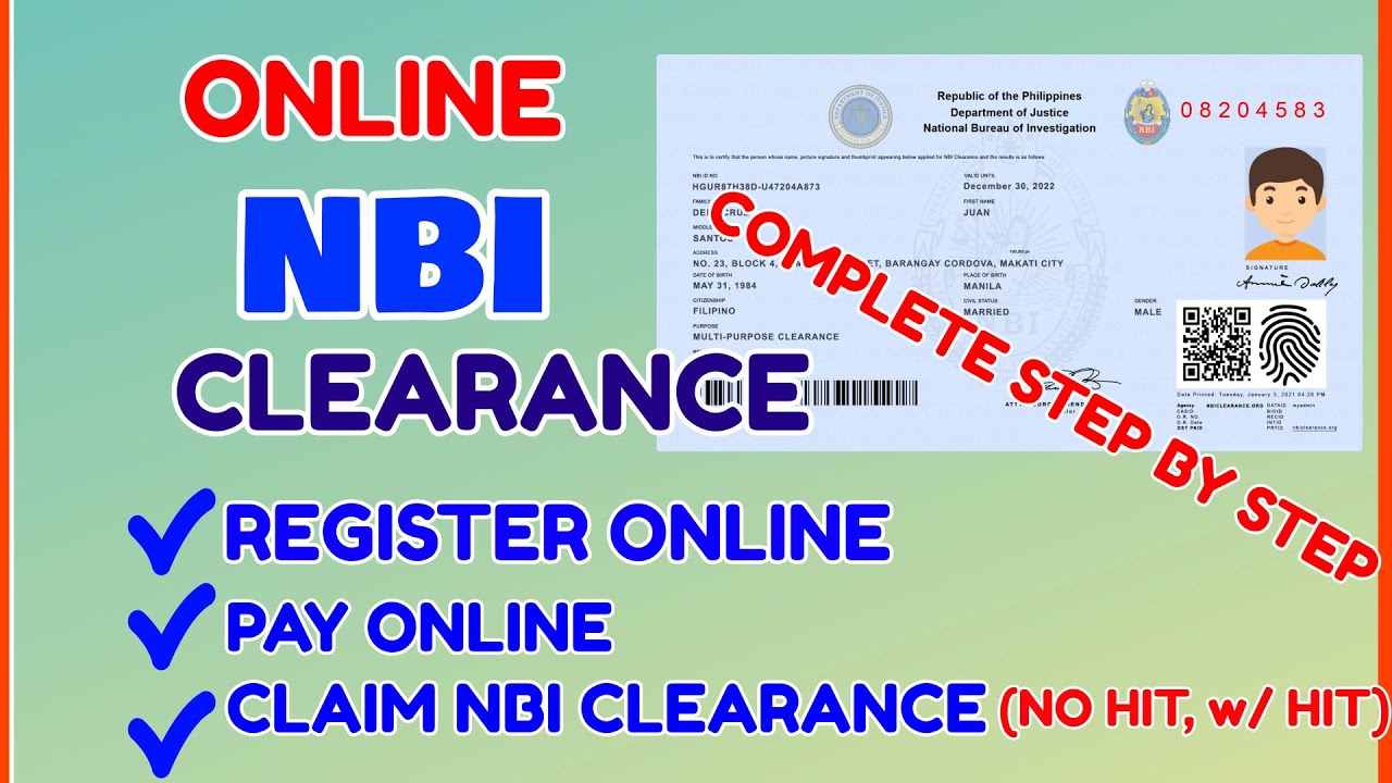 NBI Clearance Schedule Online Application Paano Kumuha Ng NBI