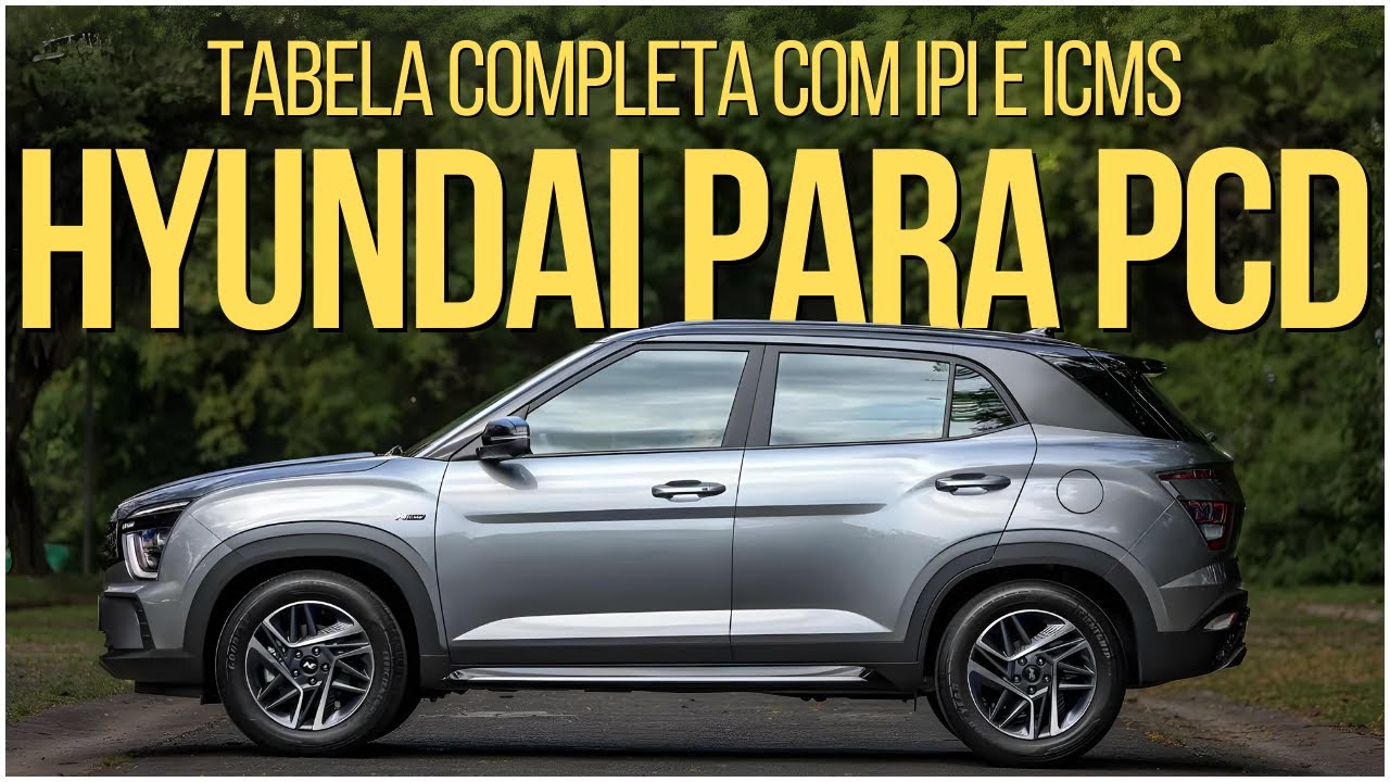 DESCUBRA AGORA: A TABELA COMPLETA DE CARROS HYUNDAI PARA PCD - ISENÇÕES ...