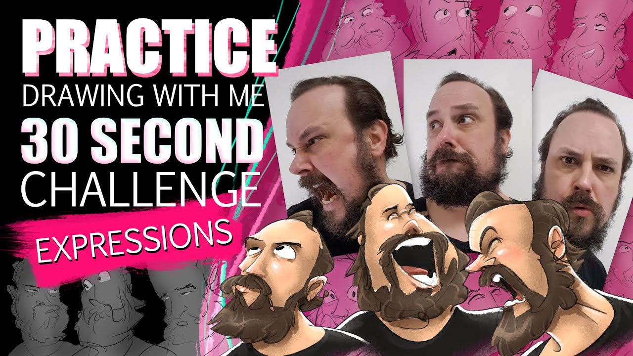 Practice life drawing with me 30 second gesture drawing challenge! with ...