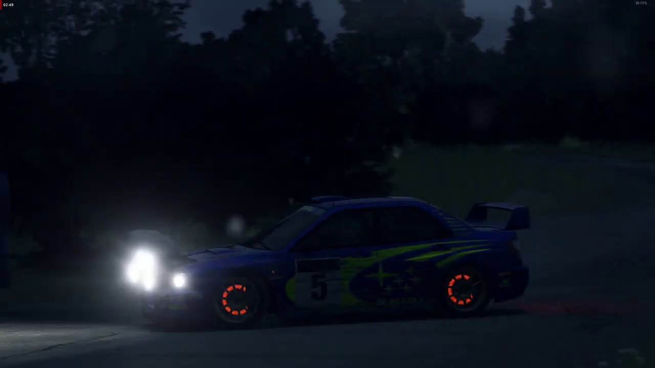 Subaru Impreza '01 - Flugzeugring Reverse (night) - YouTube