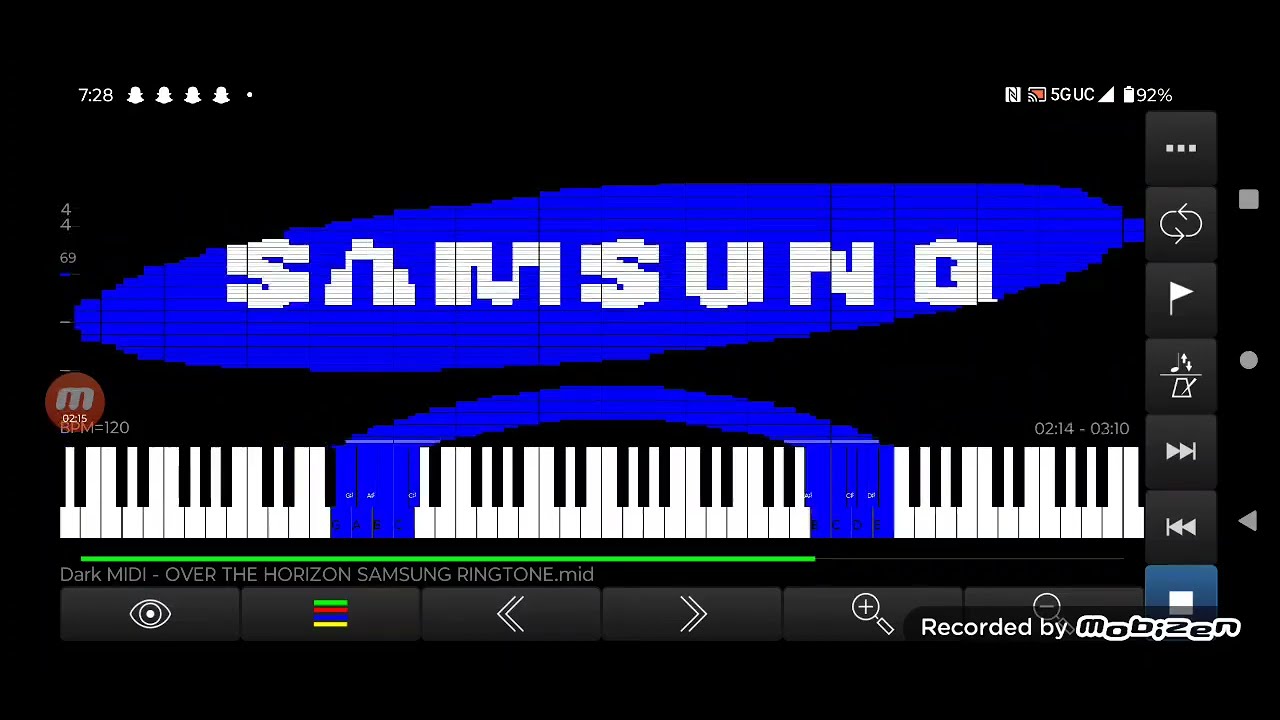 Dark MIDI - OVER THE HORIZON SAMSUNG RINGTONE [By - @MIDIPLAYER] - YouTube