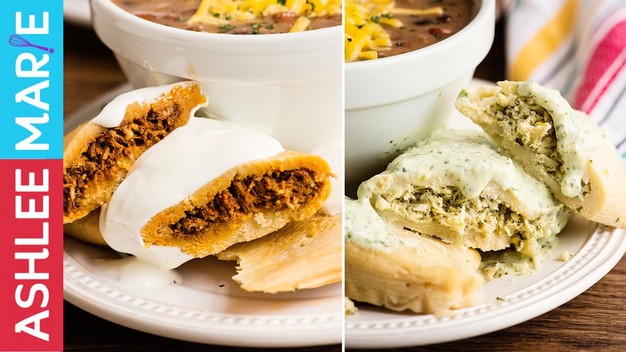 How To Make Tamales 2 Different Fillings Red Pork Green Chicken