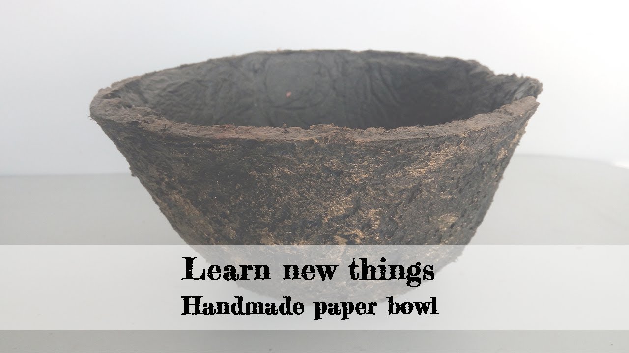 Handmade paper bowl | Diy | Newspaper bowl | Handmade | Learn new ...