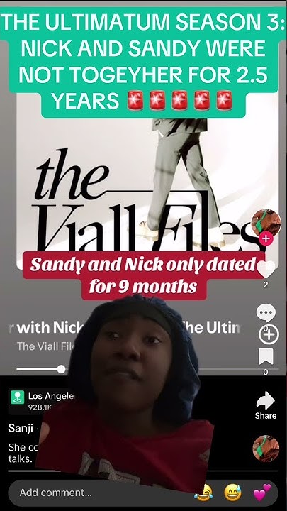 THE ULTIMATUM SEASON 3: SANDY AND NICK SPEAK - YouTube